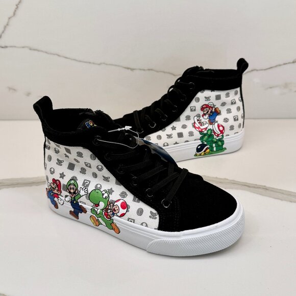 Nintendo | Shoes | Nwt Nintendo Mario Luigi High Top Sneaker Size ...